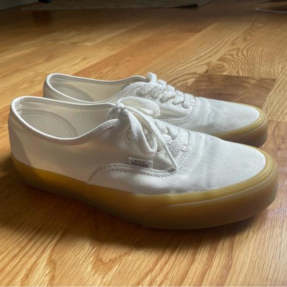 Vans | Shoes | Classic Vans Cream With Gum Sole | Poshmark